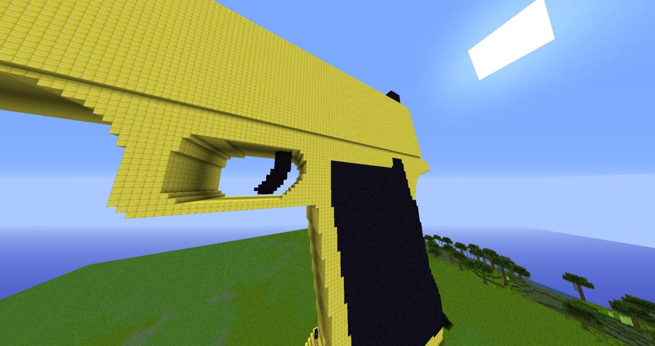 Golden Gun that works! Minecraft Map