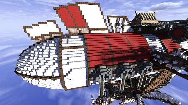 Celestium: Oriental steam punk airship Minecraft Map