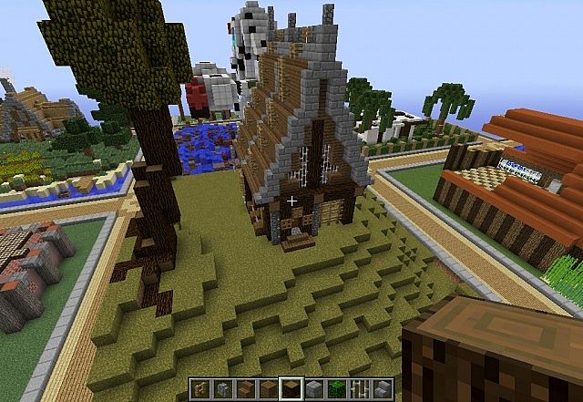 Medieval plotbuild (Terraform done by hand) Minecraft Map