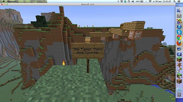 The Paper Mario Mod Course! Minecraft Map