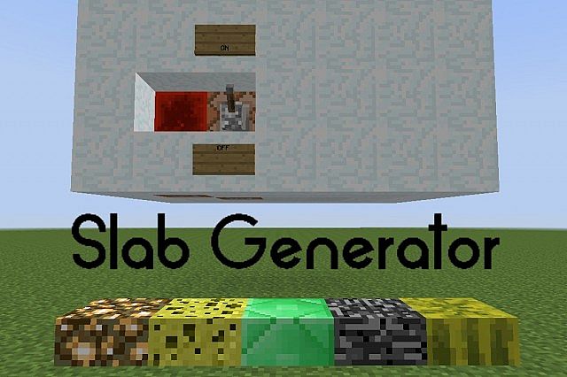 The automatic Half-Slab-Of-Every-Block-Generator Minecraft Project