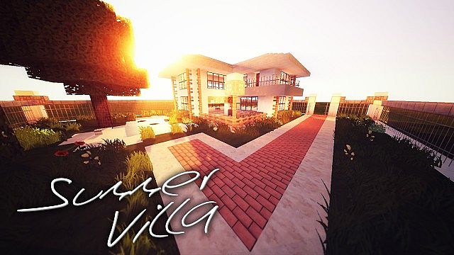 Modern Build - Summer Villa Minecraft Map