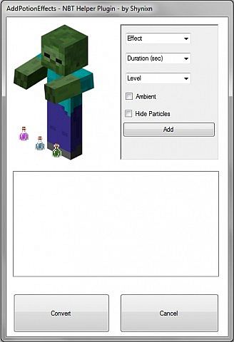 AddPotionEffects [NBT Helper Plugin] Minecraft Mod