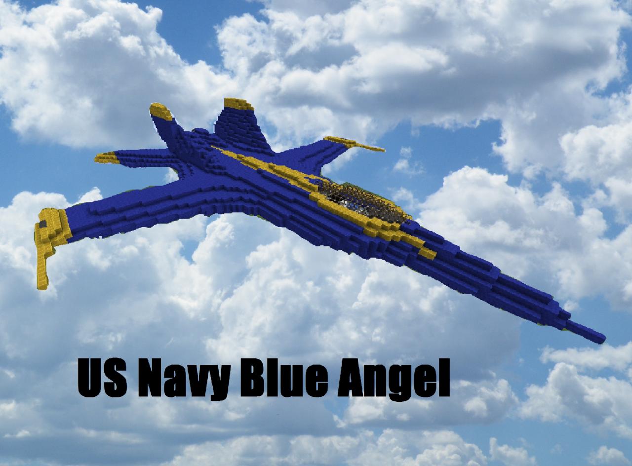 US Navy Blue Angle Minecraft Map