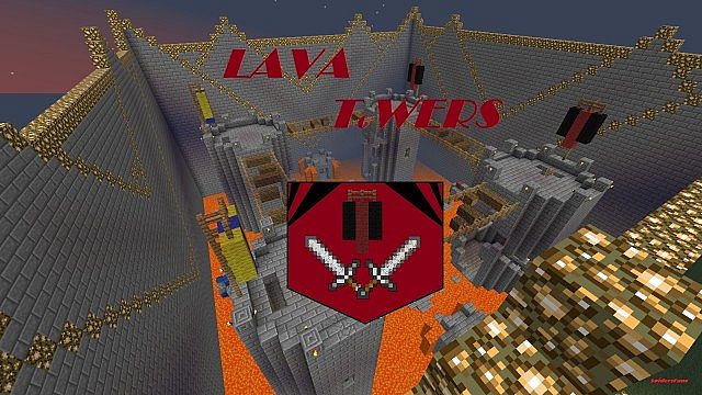 Lava Towers [PvP Lan Map] Minecraft Map