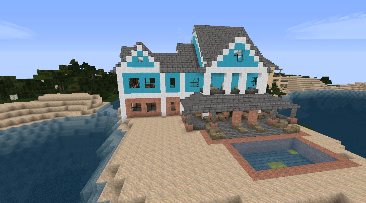 Colonial Waterfront Home Minecraft Map