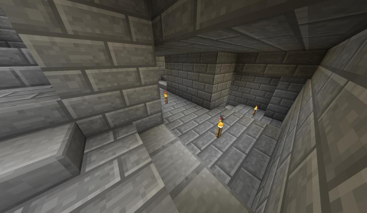 Stone Brick Castle Survival Build Minecraft Map