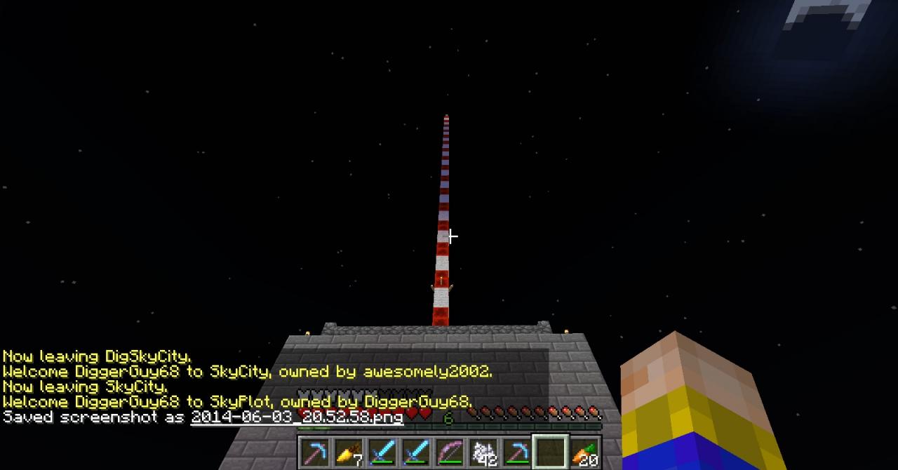 "The SkyPlot" Minecraft Map