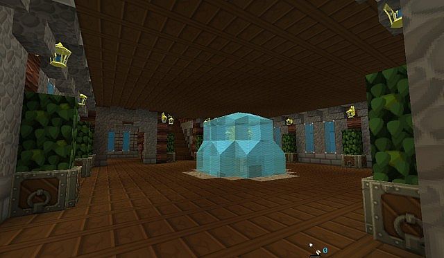 Hexxit long house Minecraft Map