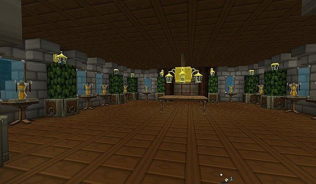 Hexxit long house Minecraft Map