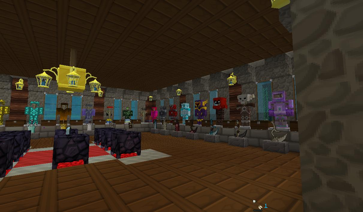 Hexxit long house Minecraft Map