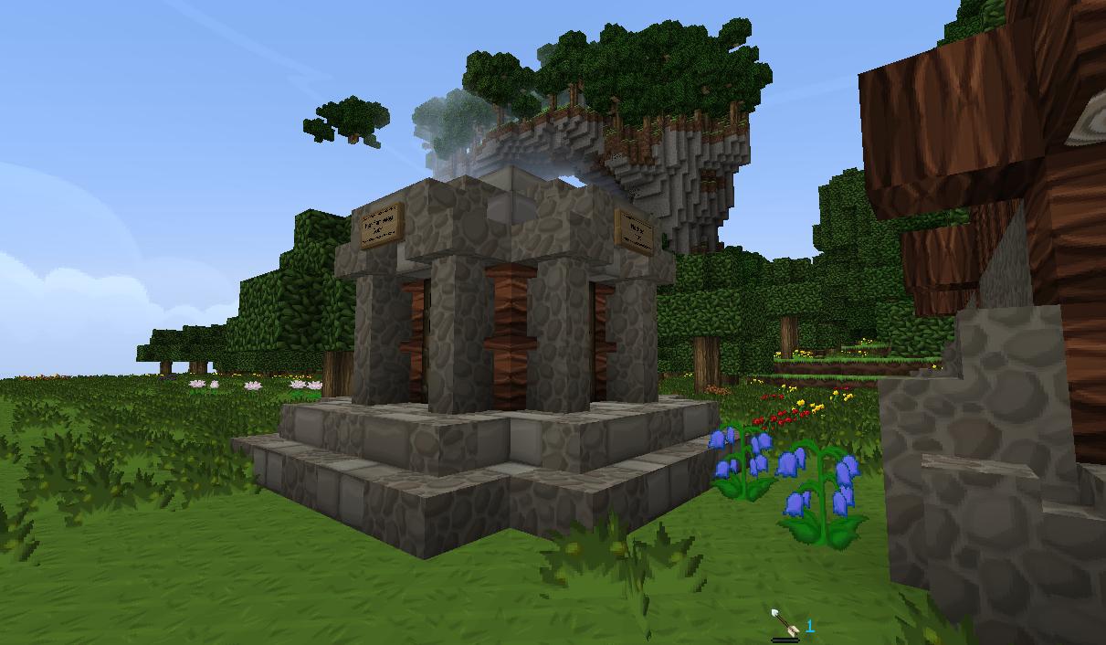 Hexxit long house Minecraft Map