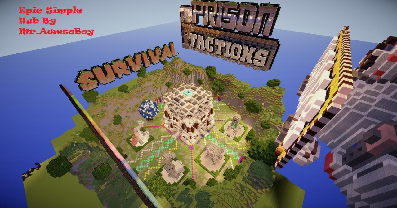 Epic Simple Hub Minecraft Map