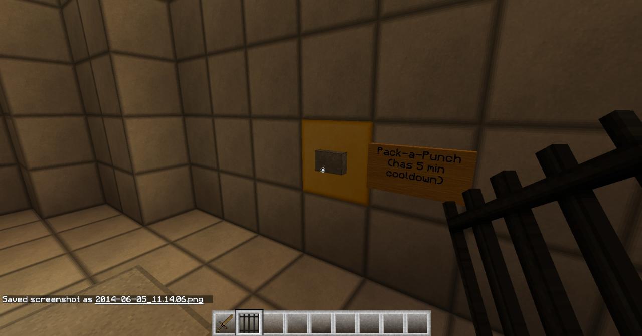 COD zombie arena Minecraft Map