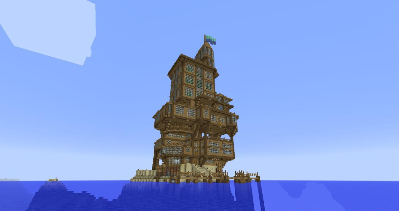 Island Survival Tower Minecraft Map