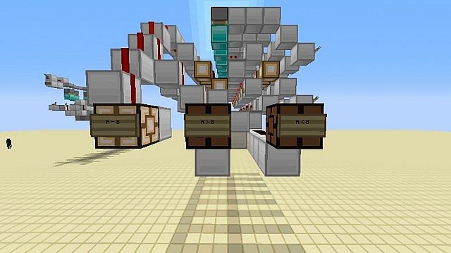 8 Bit Comparator Minecraft Map