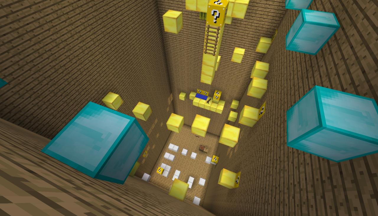 LuckyBlock Blast Parkour Map (luckyblock mod 1.7.2) Minecraft Map
