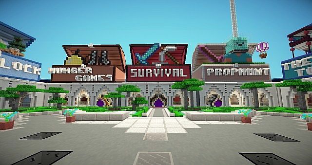 Modern Lite Lobby Spawn [Download] 9 game modules Minecraft Map