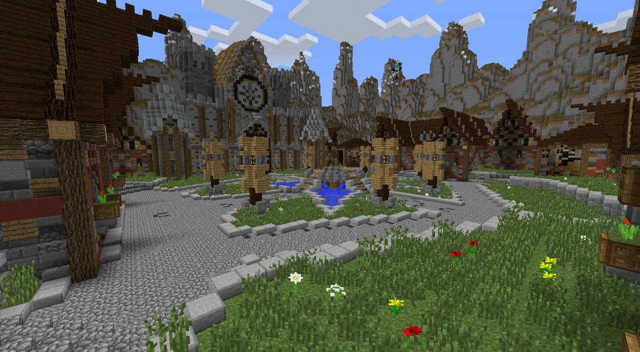 The MineSquare Hub Minecraft Map