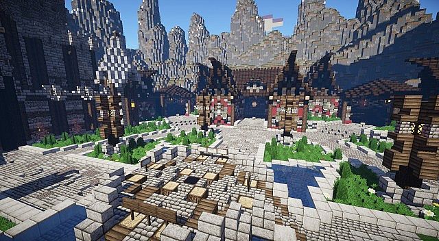 The MineSquare Hub Minecraft Map