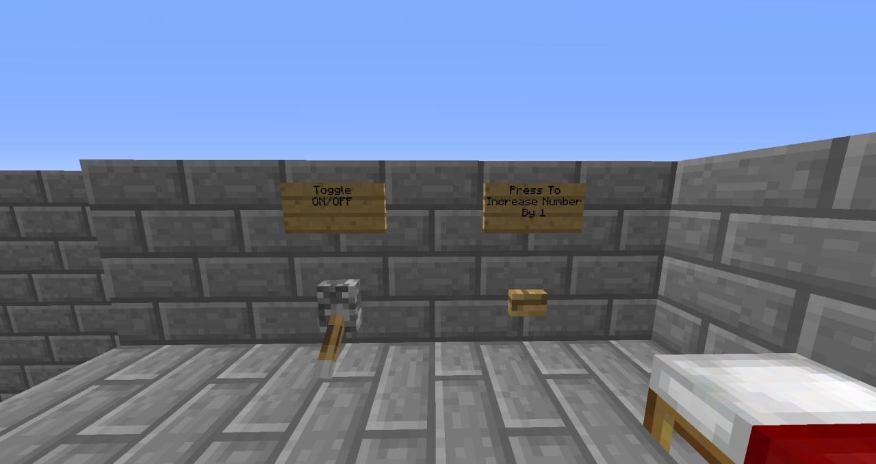 7 Segment Automatic Display Changing Digits 0-9 Minecraft Map