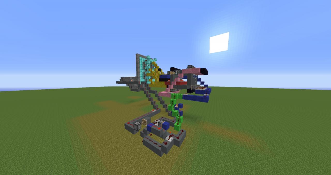 7 Segment Automatic Display Changing Digits 0-9 Minecraft Map