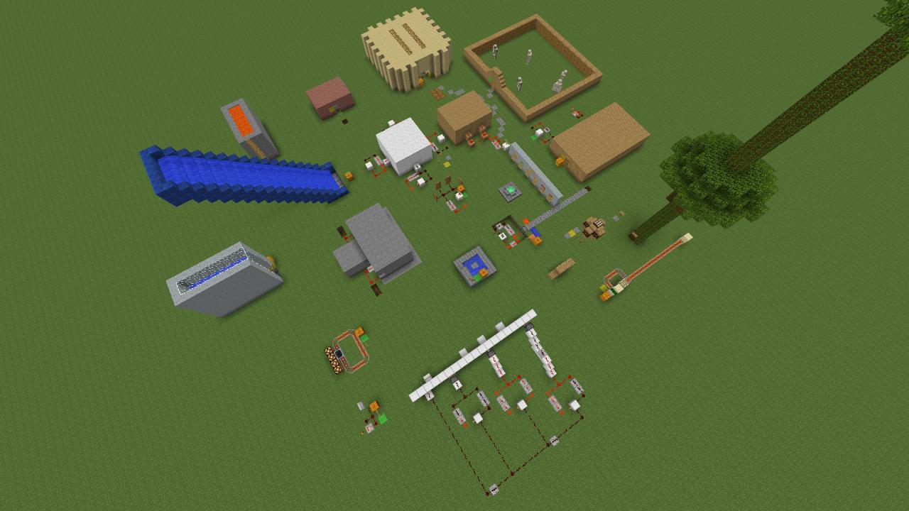 test 3: A world with redstone experiments! Minecraft Map