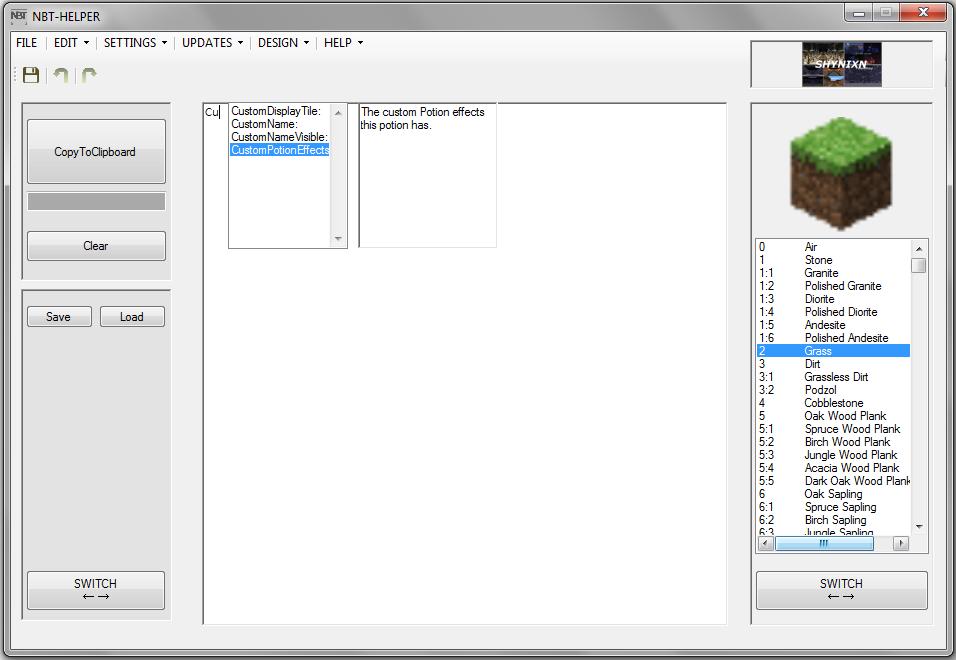 NBT Helper Minecraft Mod