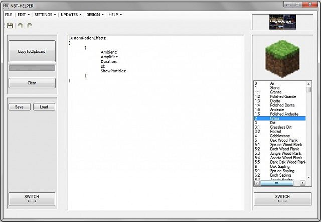 NBT Helper Minecraft Mod