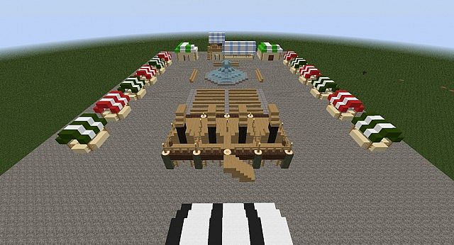 Medieval Town Square/Market Minecraft Map