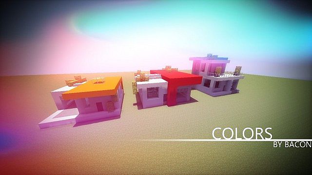 COLORS | Compact modern houses Minecraft Map