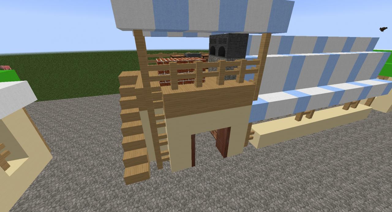 Medieval Town Square/Market Minecraft Map