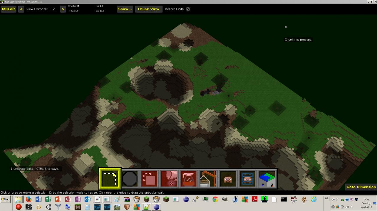 My mcedit filter pack Minecraft Mod