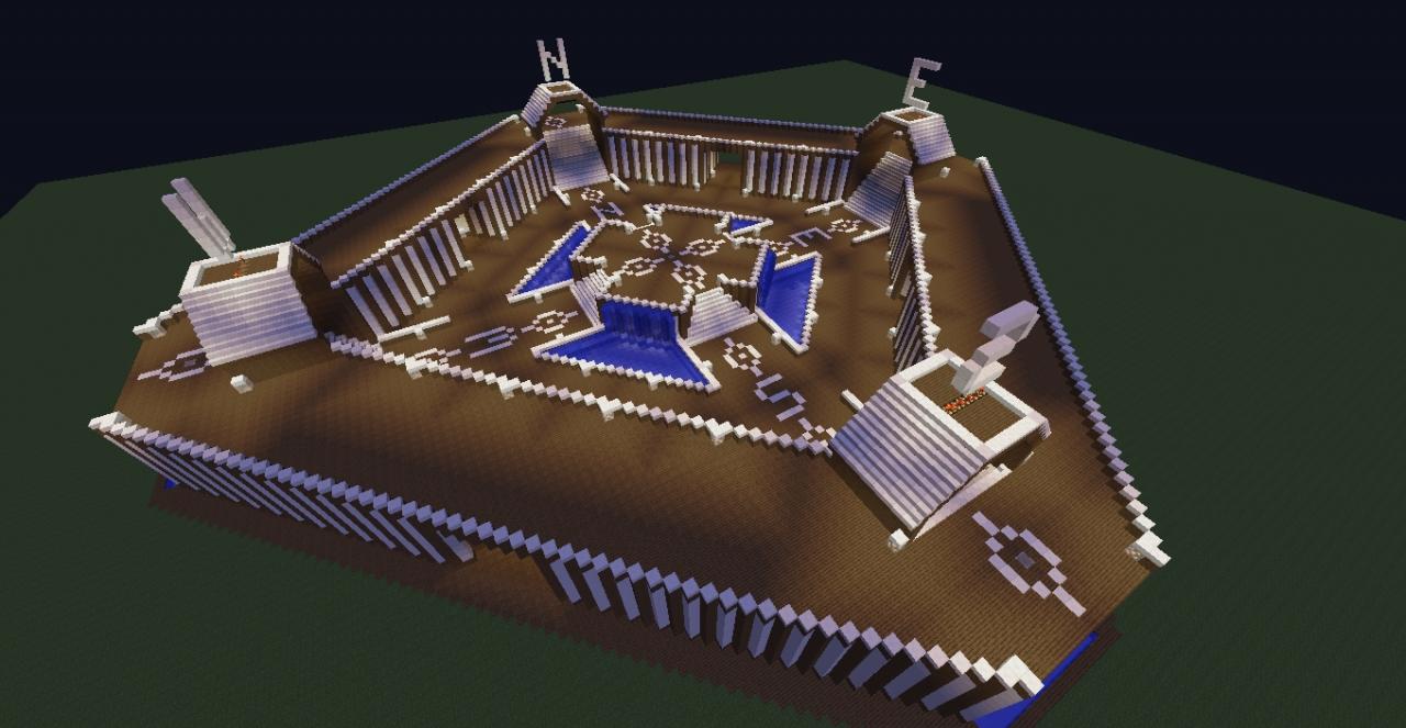 Spruce & Quartz Spawn Minecraft Map