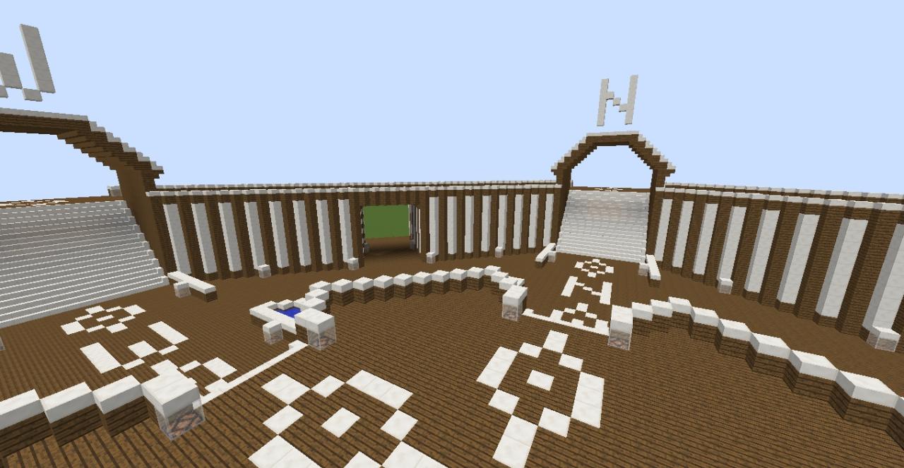 Spruce & Quartz Spawn Minecraft Map