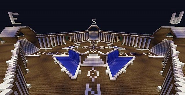 Spruce & Quartz Spawn Minecraft Map