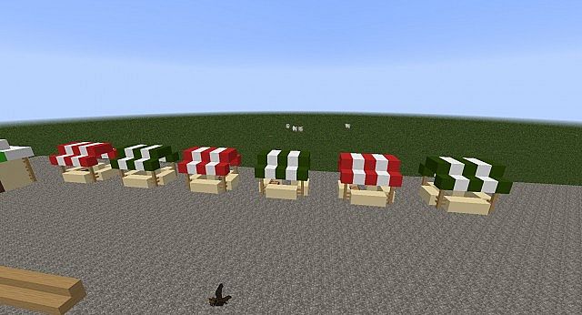 Medieval Town Square/Market Minecraft Map
