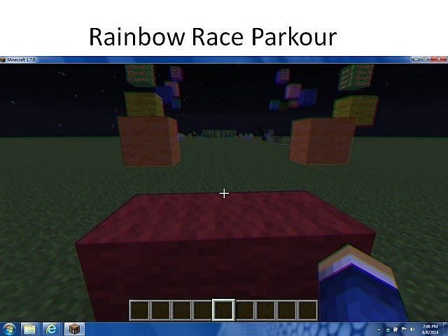 Rainbow Race Parkour Minecraft Map