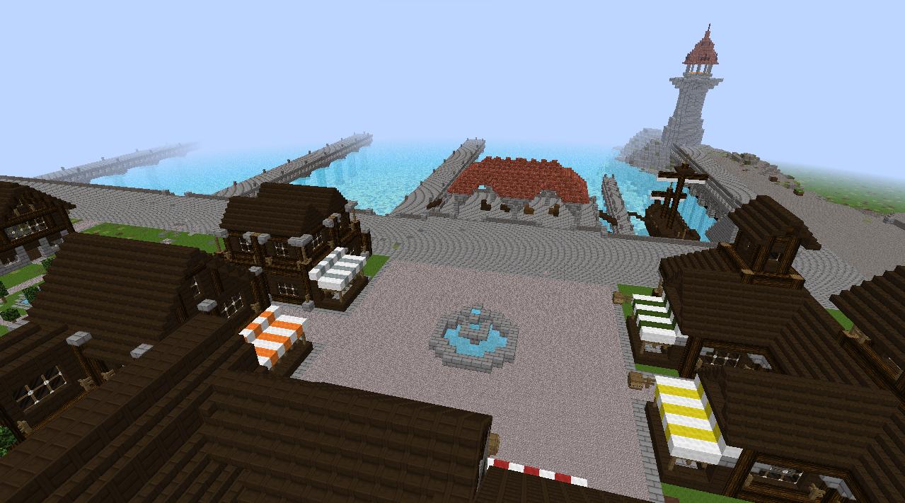 Medieval Port Town Minecraft Map