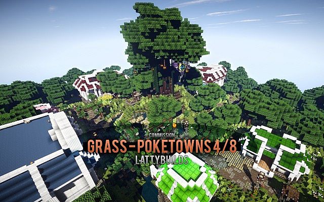 Grass - Pokemon town 4/8 [Commission] Minecraft Map