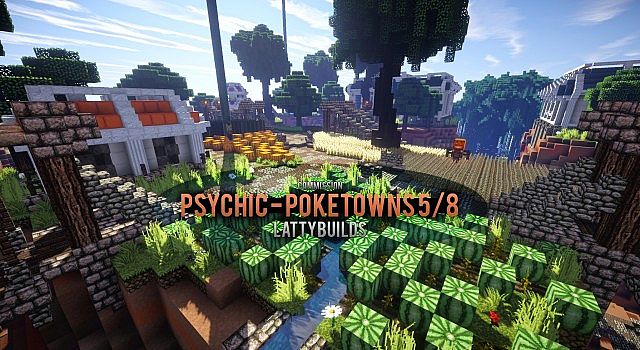 Psychic - Pokemon town 5/8 [Commission] Minecraft Map