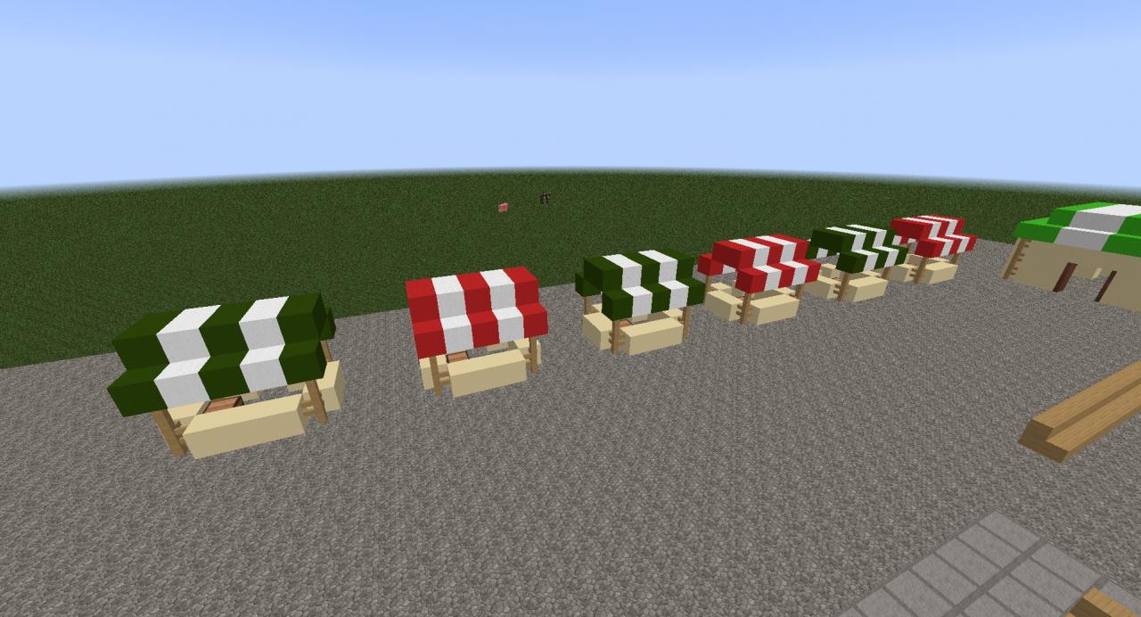 Medieval Town Square/Market Minecraft Map