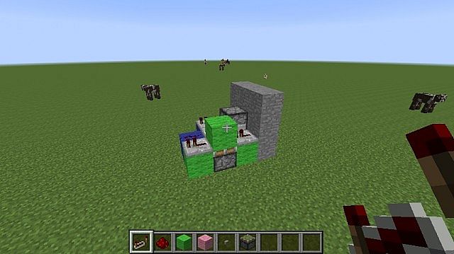 How to make a super charged fire arrow launcher! Minecraft Map