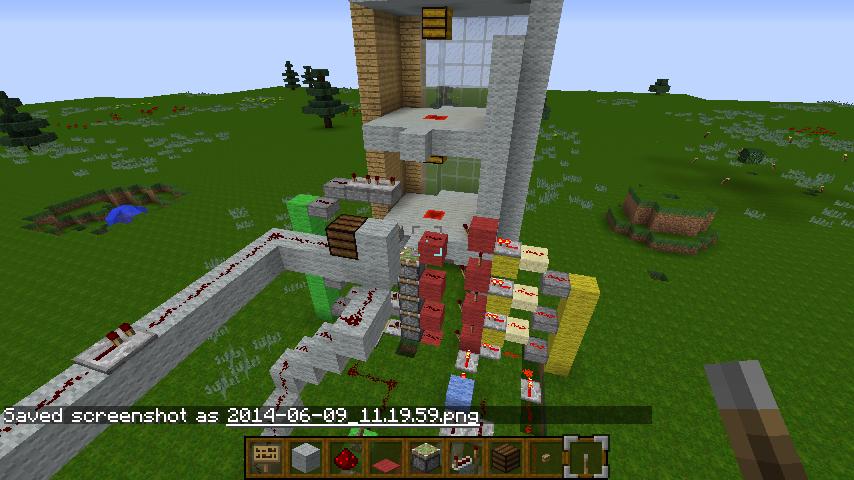 piston elevator Minecraft Map