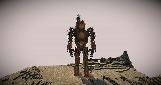 Giant steampunk robot Minecraft Map