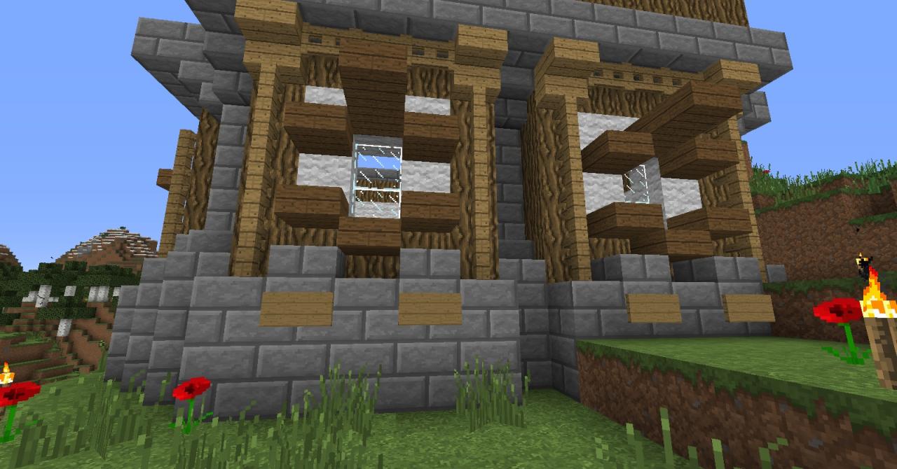 20x20 Plot house for Karam on the CryptCraft Server Minecraft Map