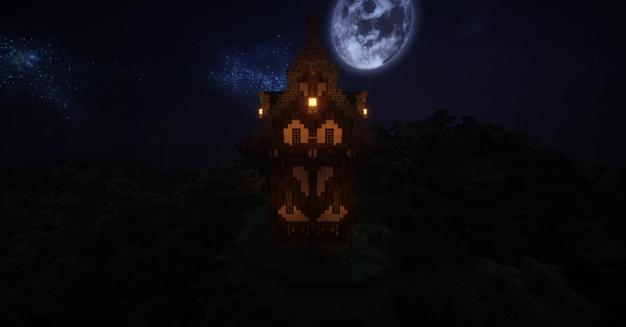 Small Dark Elven Manor Minecraft Map