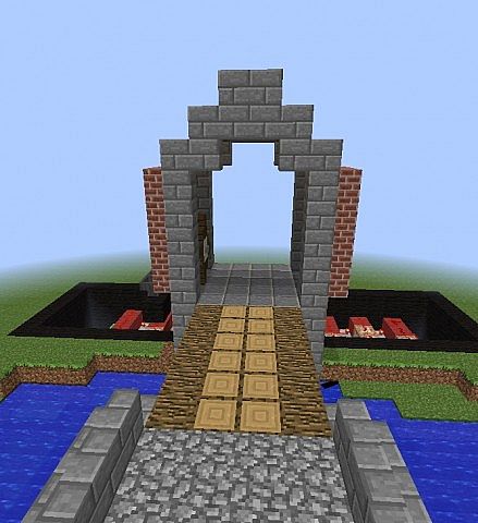 Fully movable drawbridge (14w21b) Minecraft Map