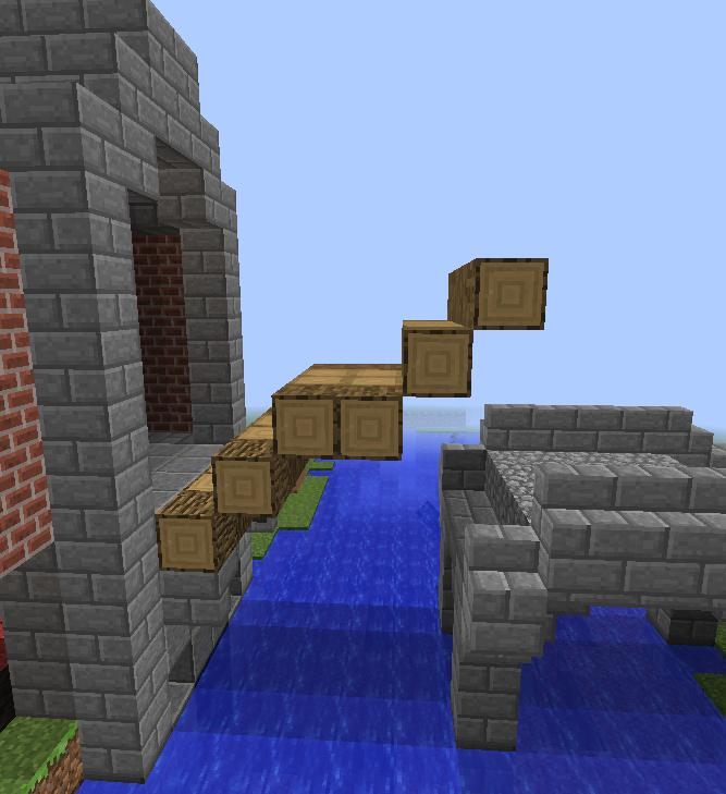 Fully movable drawbridge (14w21b) Minecraft Map