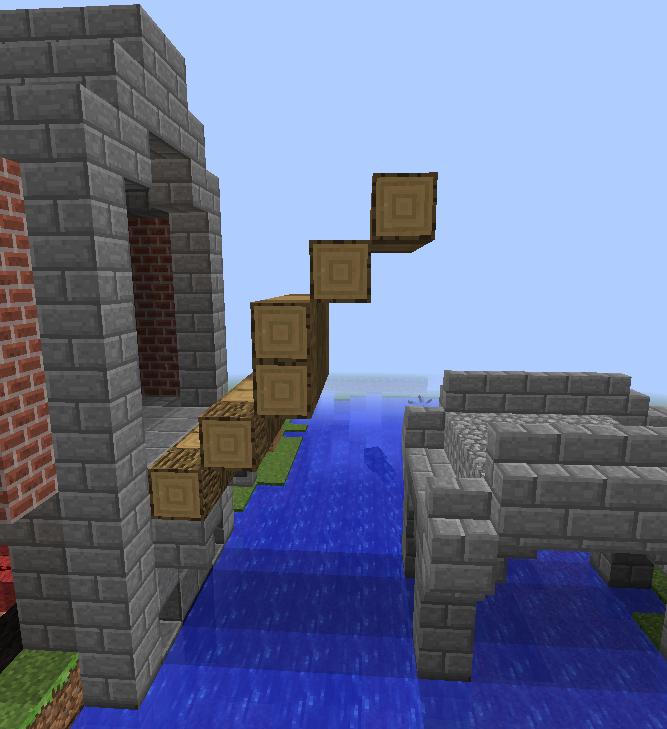 Fully movable drawbridge (14w21b) Minecraft Map